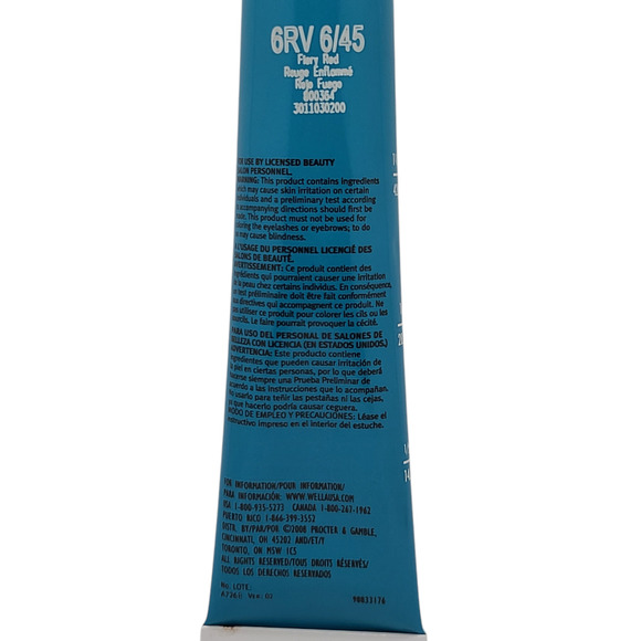 Wella | Hair | Wella Color Charm Permanent Gel Hair Color 6rv 645 Fiery ...